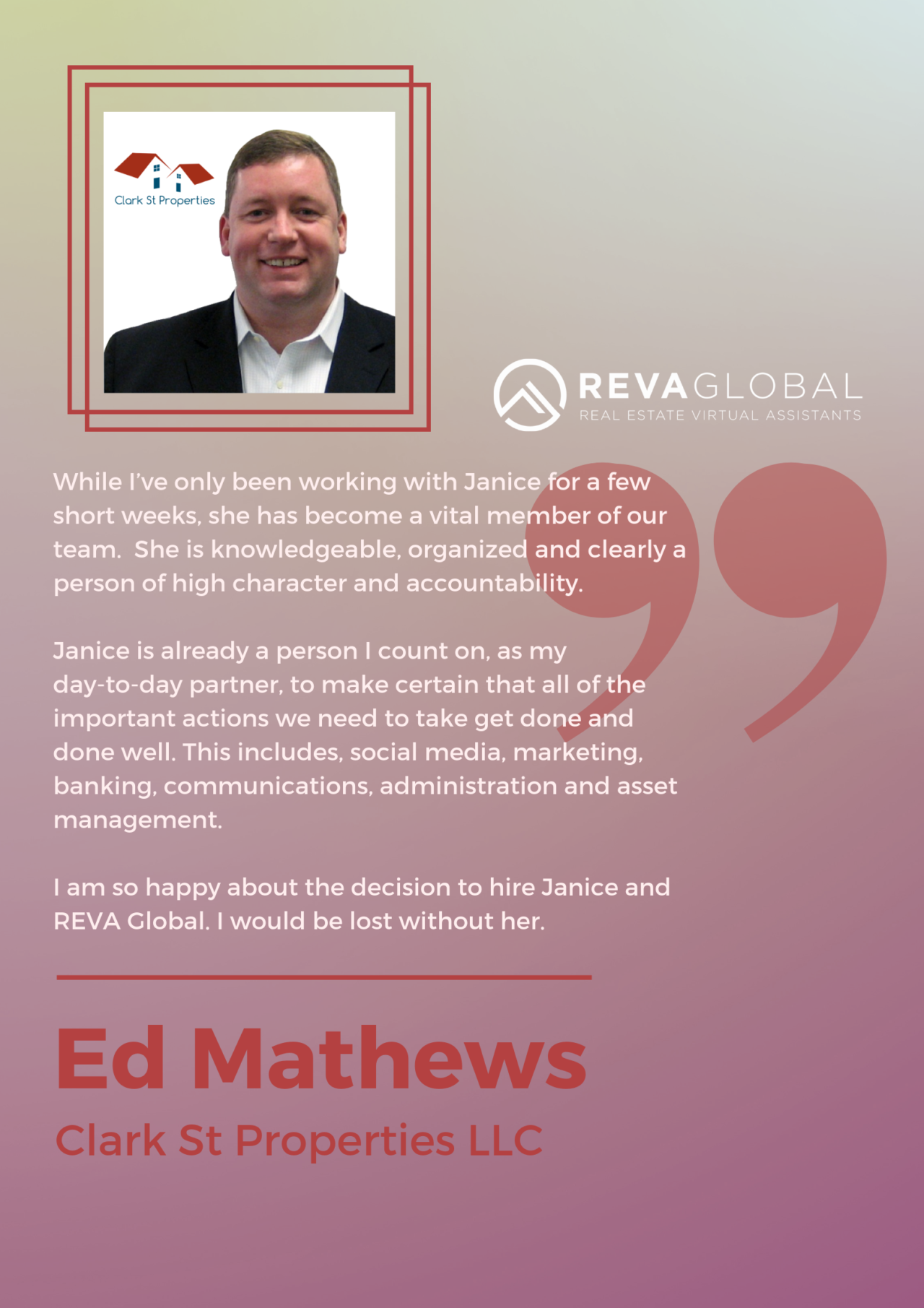 Client Testimonials - REVA Global